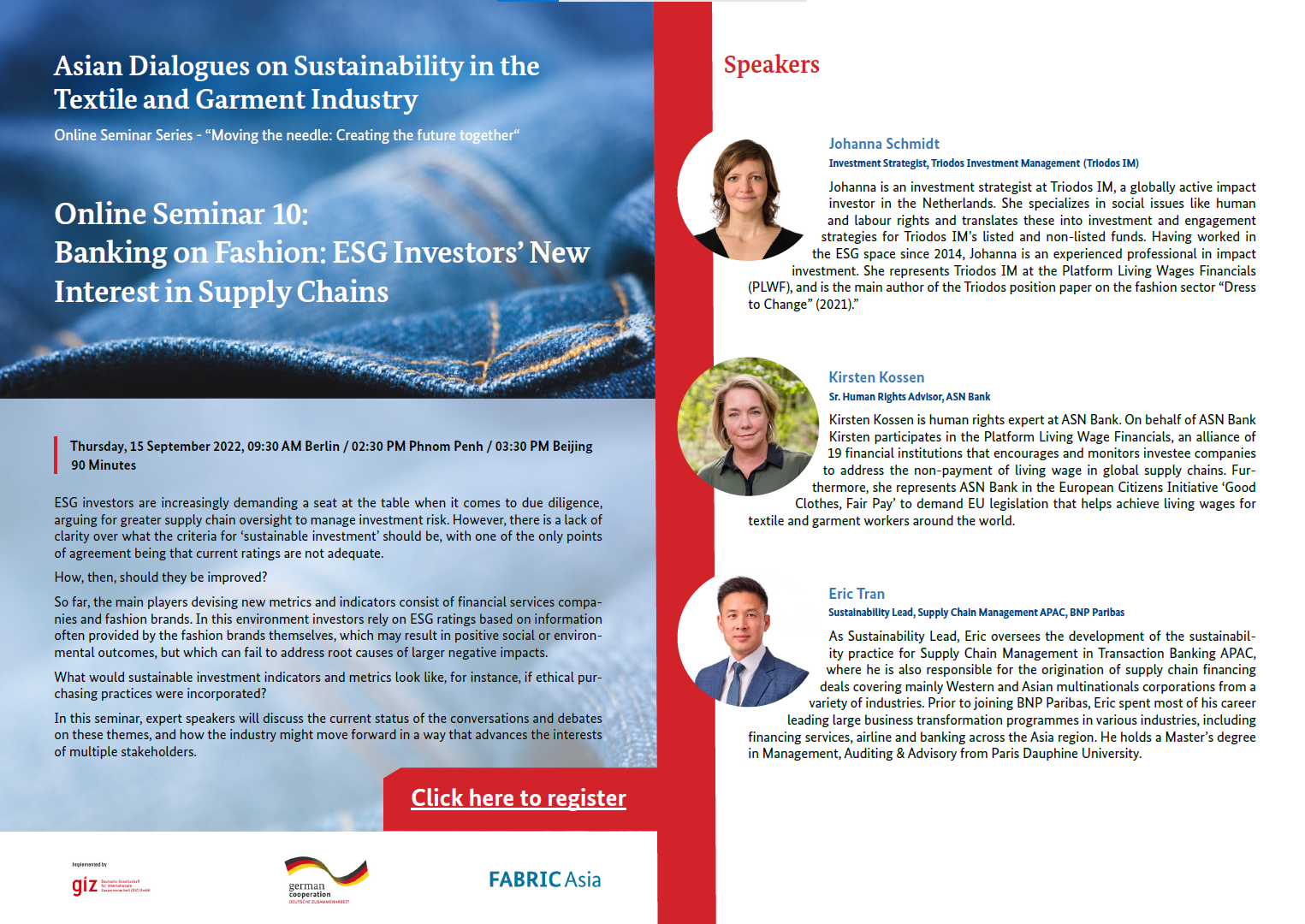 Banking on Fashion: ESG Investors’ New Interest in Supply Chains — Asia ...