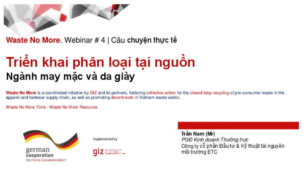 WNM - Webinar 4: Waste sorting at source – Sharings from ETC ...